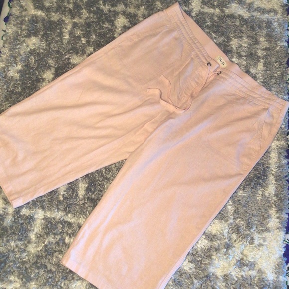 Per Se | Pants & Jumpsuits | Pale Peach Per Se Plus Size Linen Blend ...